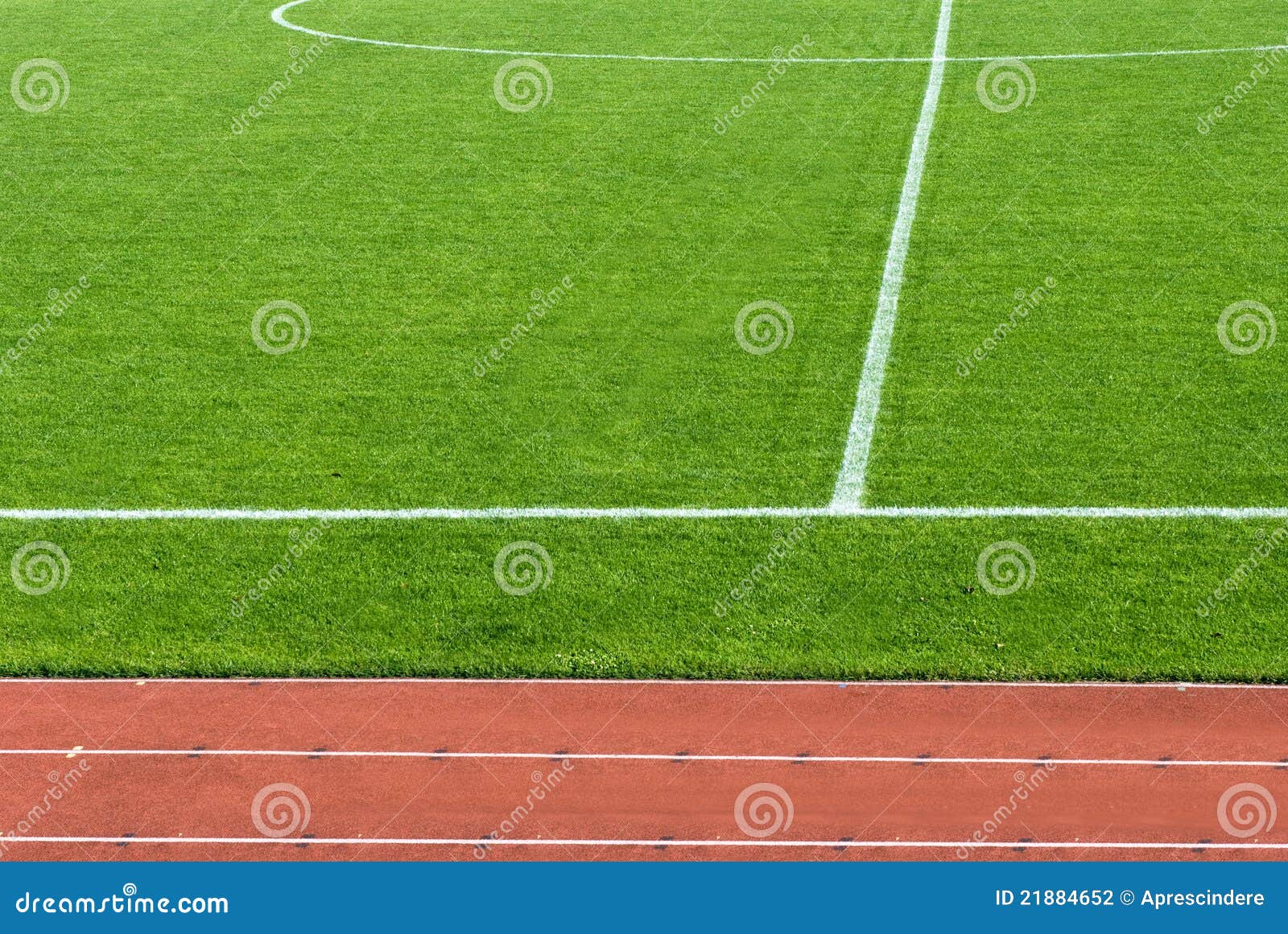 Athletics Track and Football Field Stock Photo - Image of athletics ...