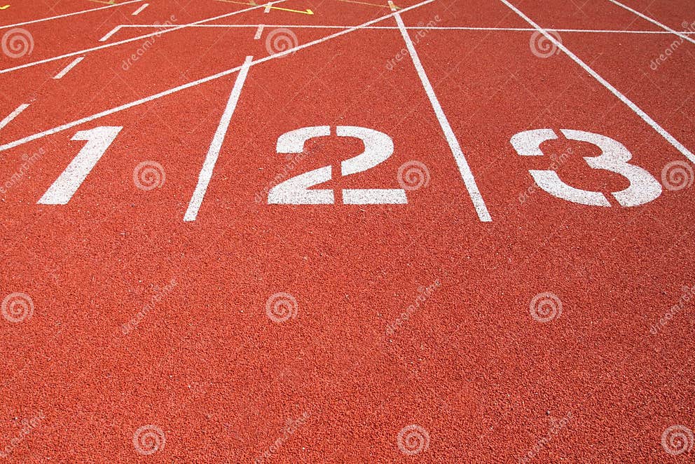 Athletics Track Lane stock photo. Image of compete, outdoor - 18735416