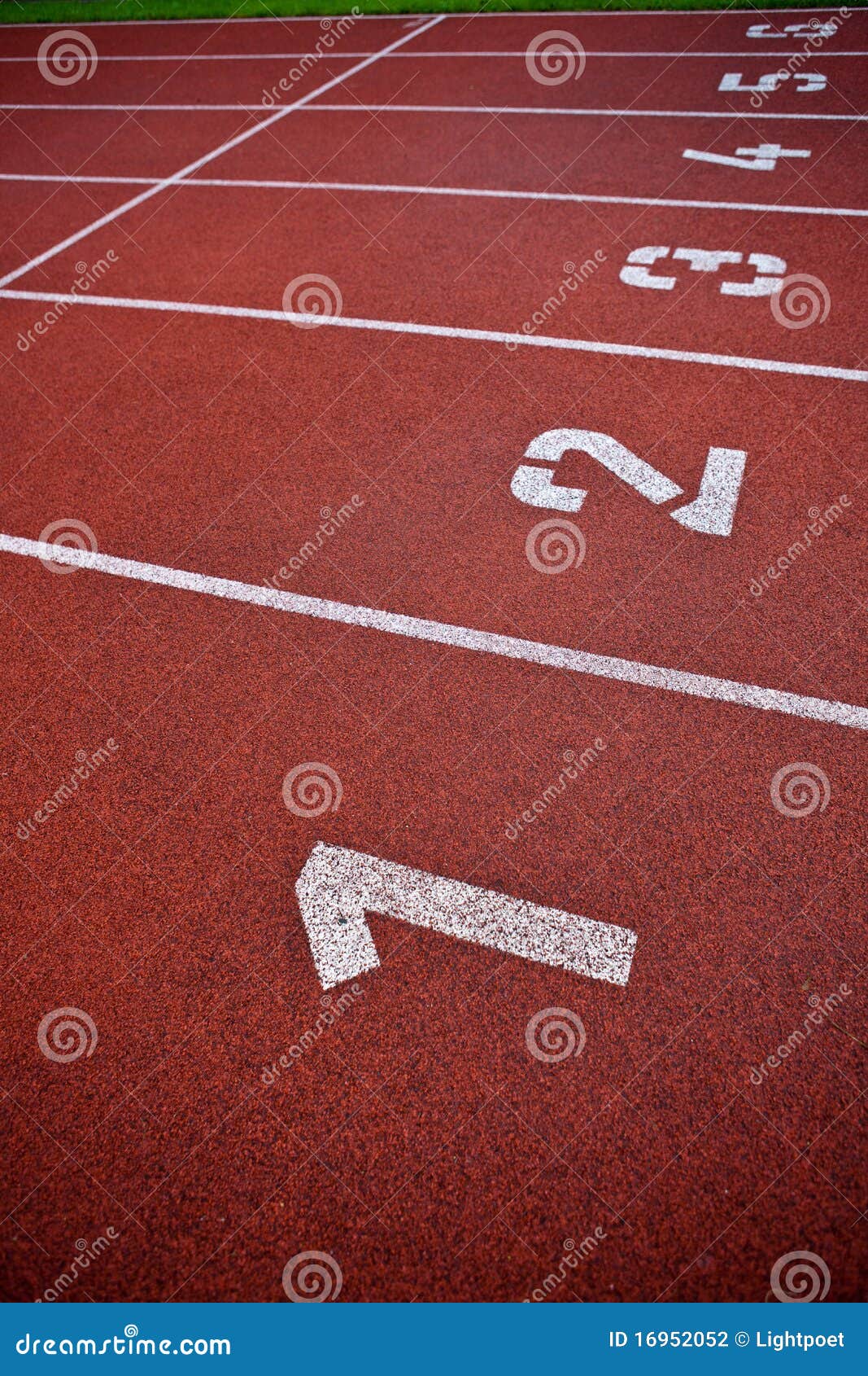 Athletics Track Lane Numbers Stock Photo - Image of lane, contest: 16952052