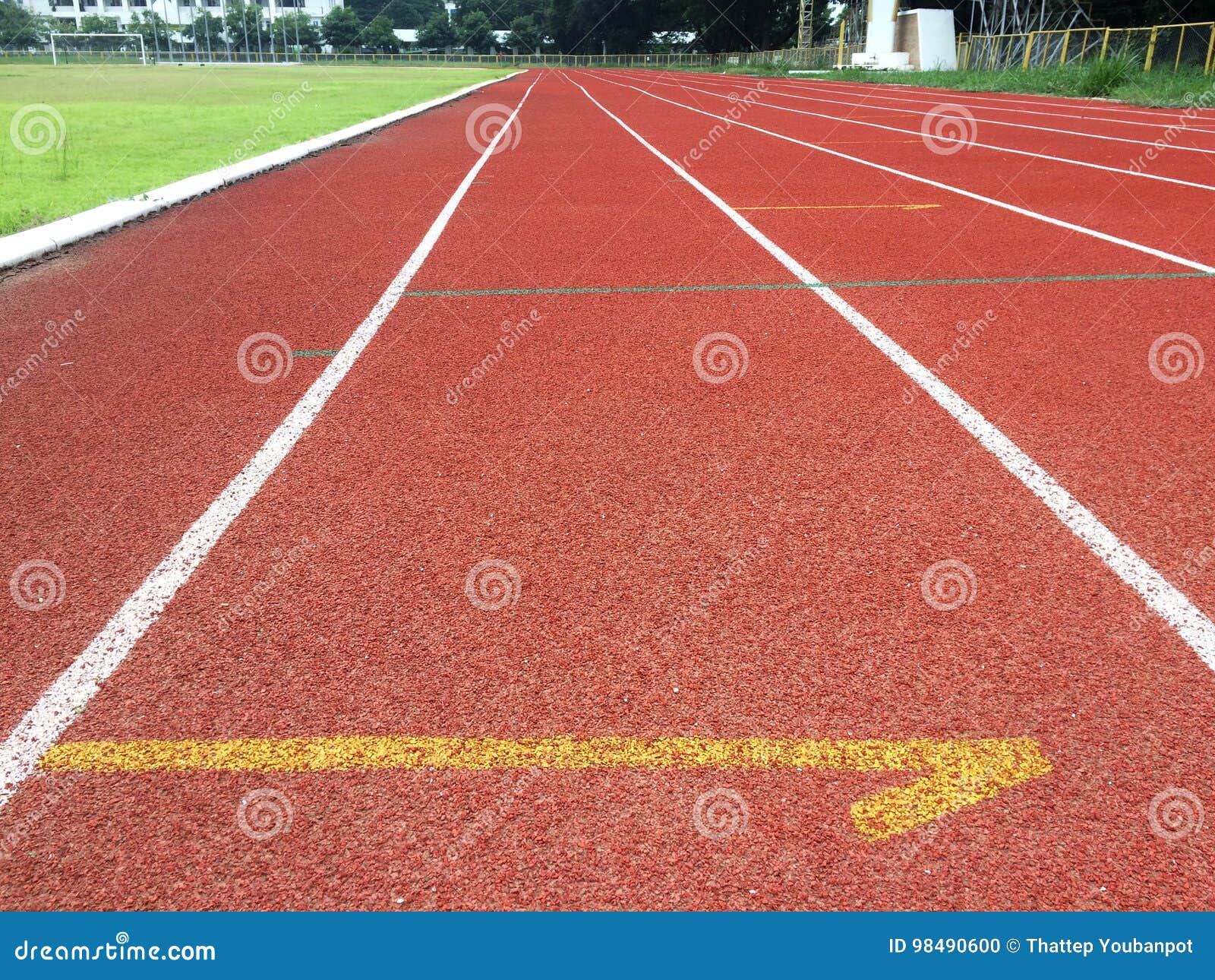 Athletics track stock photo. Image of racecourse, compete - 98490600