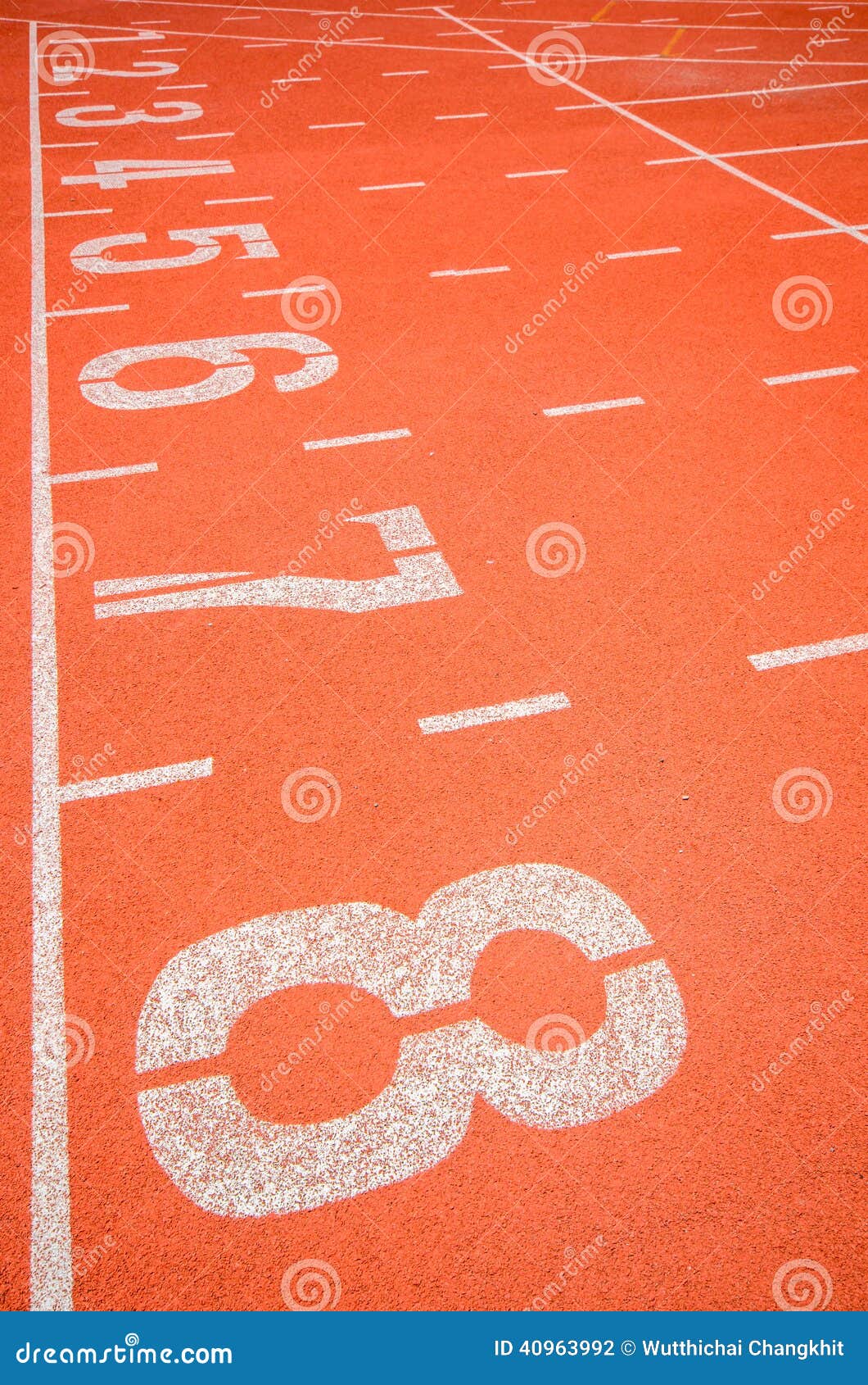 Athletics track stock photo. Image of racing, number - 40963992