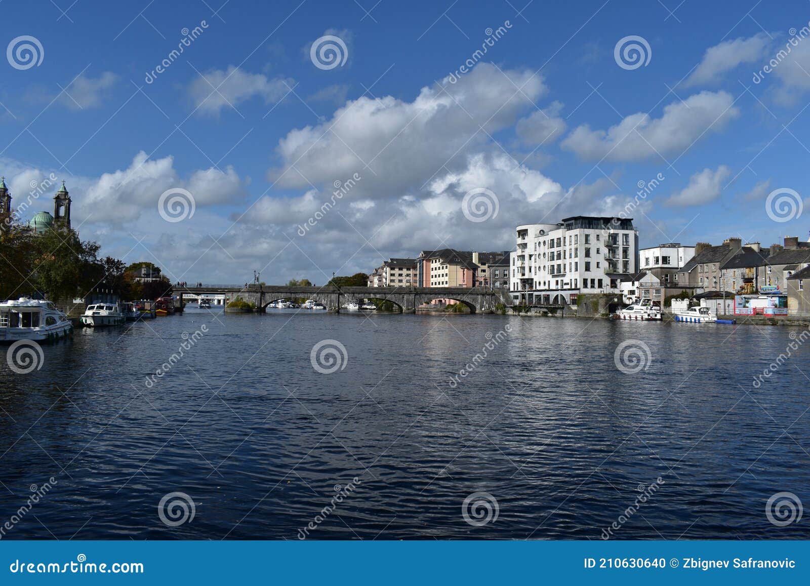 Athlone Town - Athlone Bridge and the River Shannon Stock Photo - Image ...