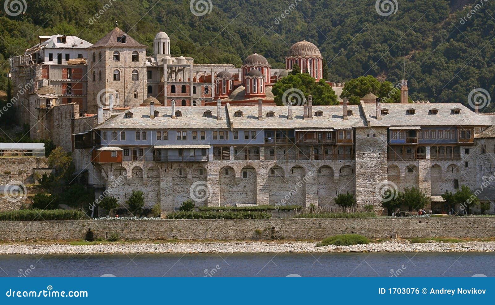 Athos s monastery stock photo. Image of traveling, europe - 1703076