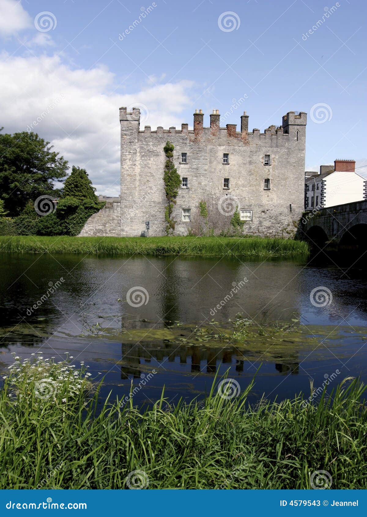 Athy Castle stock image. Image of ireland, reflection - 4579543