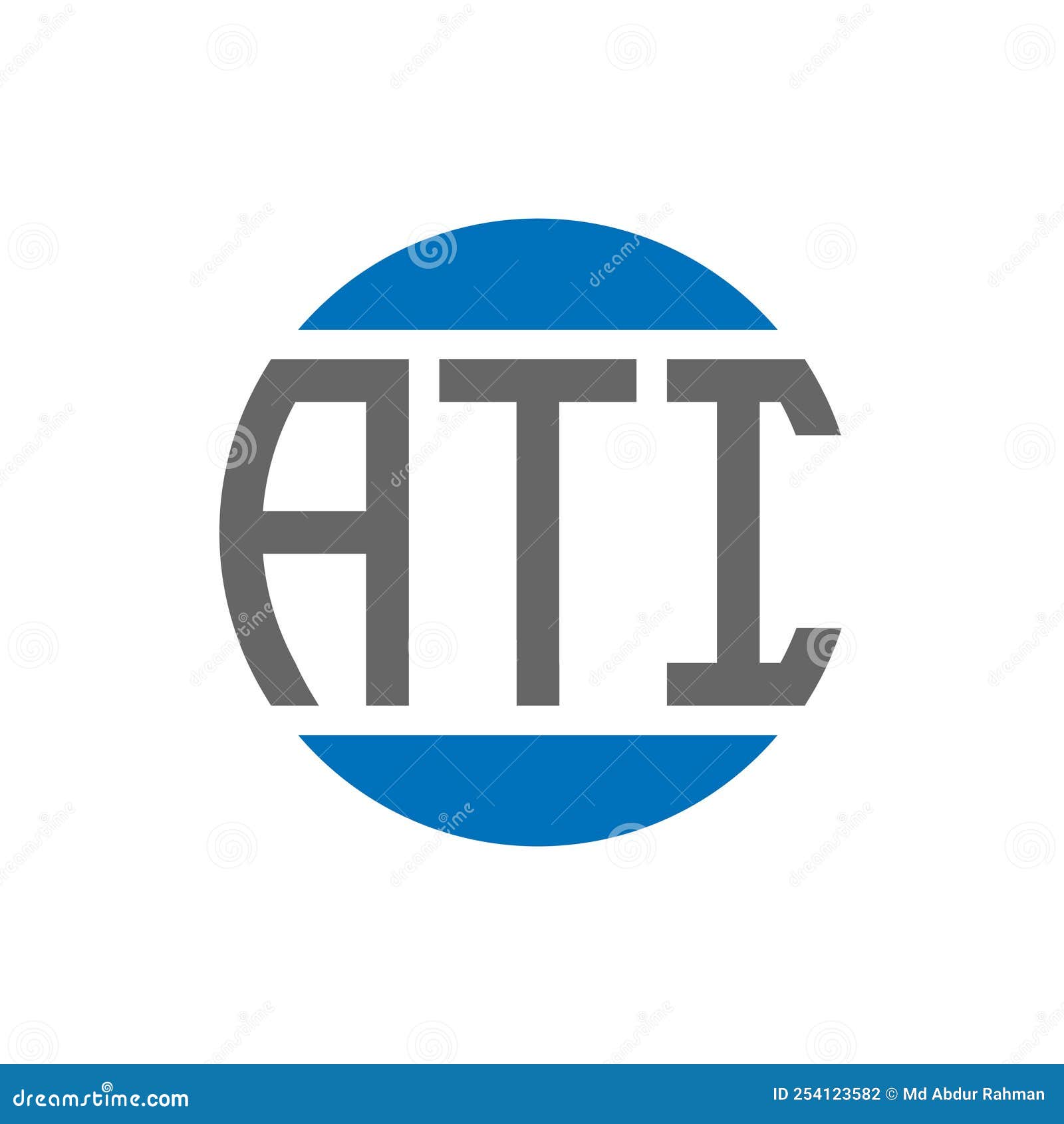 ATI Letter Logo Design on White Background. ATI Creative Initials ...