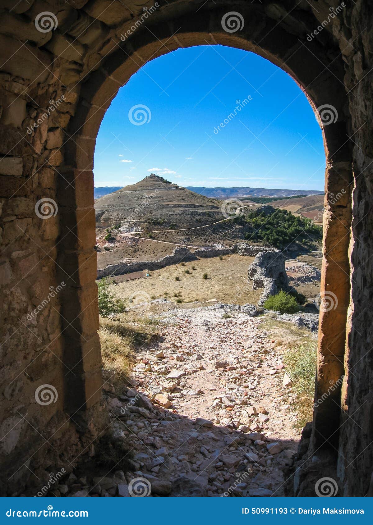 Atiensa Castle, Castilla La Manch, Spain Stock Image - Image of tourist ...