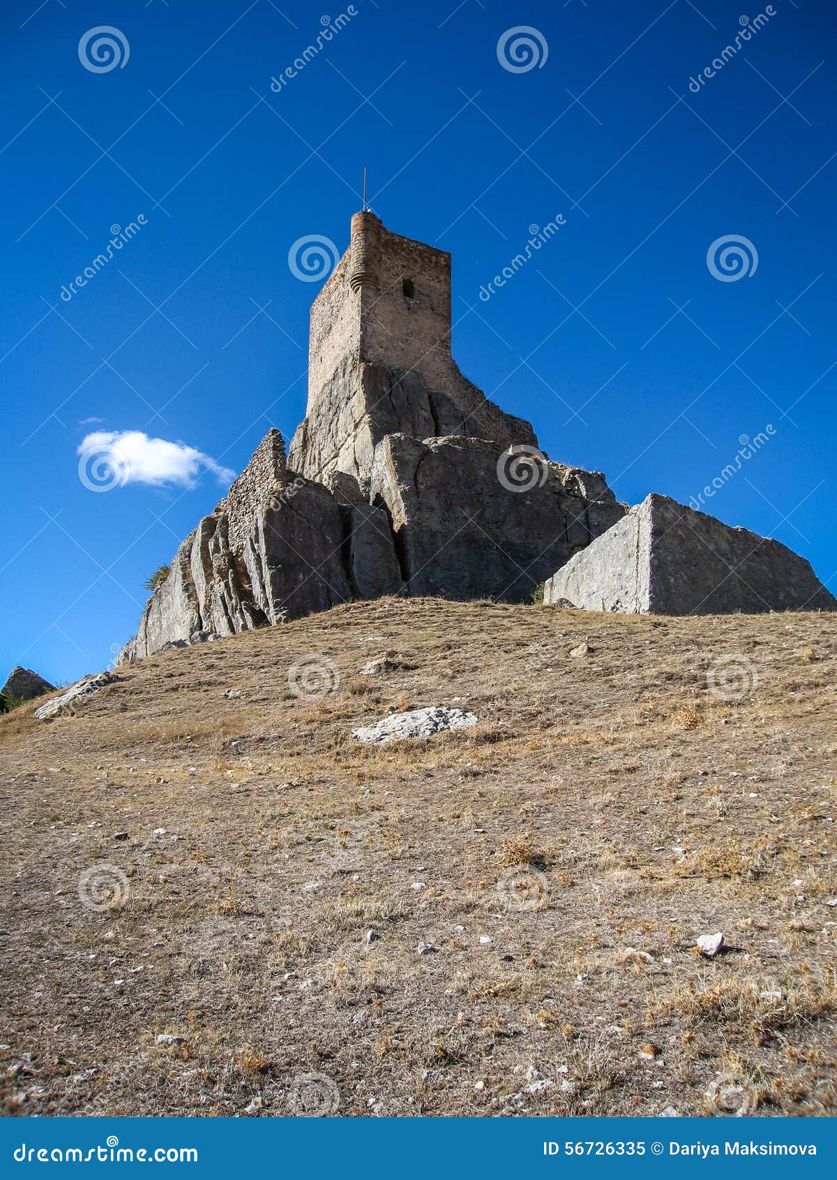 Atiensa Castle, Castilla La Manch, Spain Stock Image - Image of scene ...