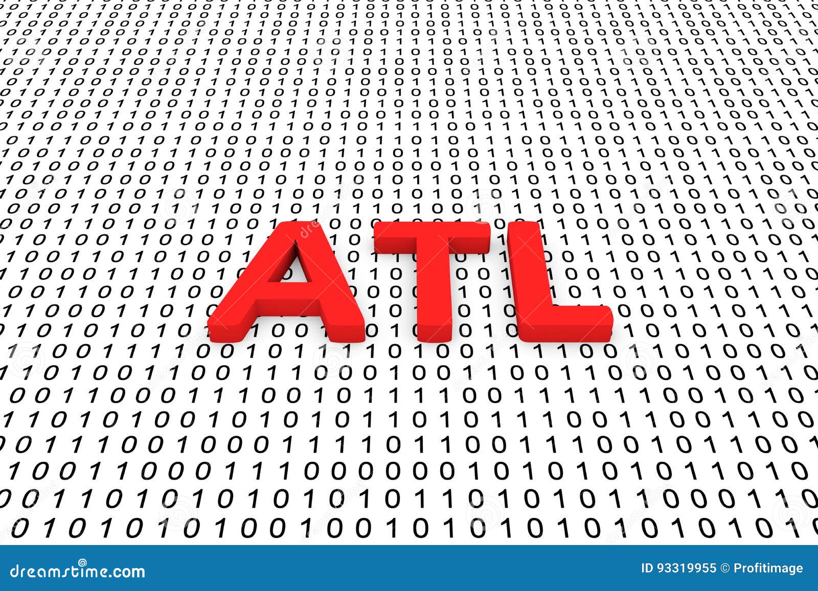 ATL stock illustration. Illustration of language, binary - 93319955