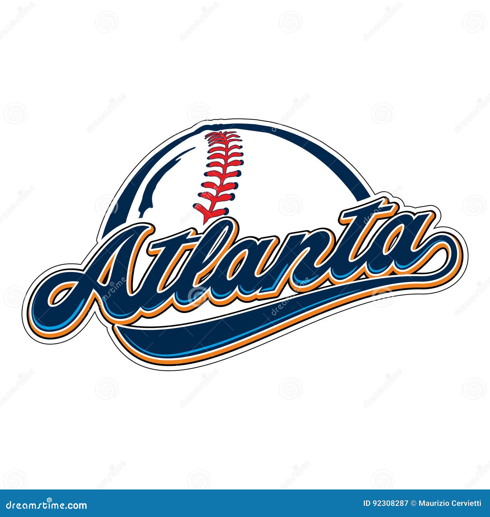 Atlanta Baseball Stock Illustrations – 22 Atlanta Baseball Stock ...