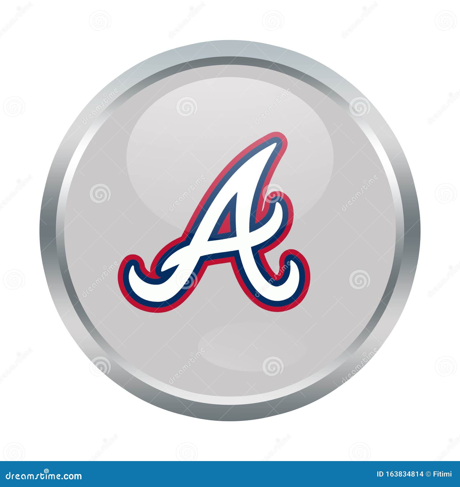 Atlanta braves team editorial stock image. Illustration of helmet ...