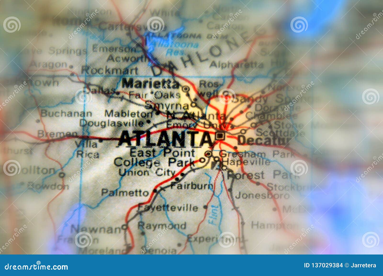 Atlanta en stad i USA arkivfoto. Bild av land, enigt - 137029384