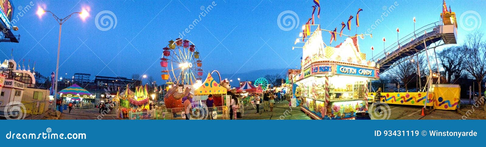 Atlanta Fair Panoramic editorial stock image. Image of parking - 93431119