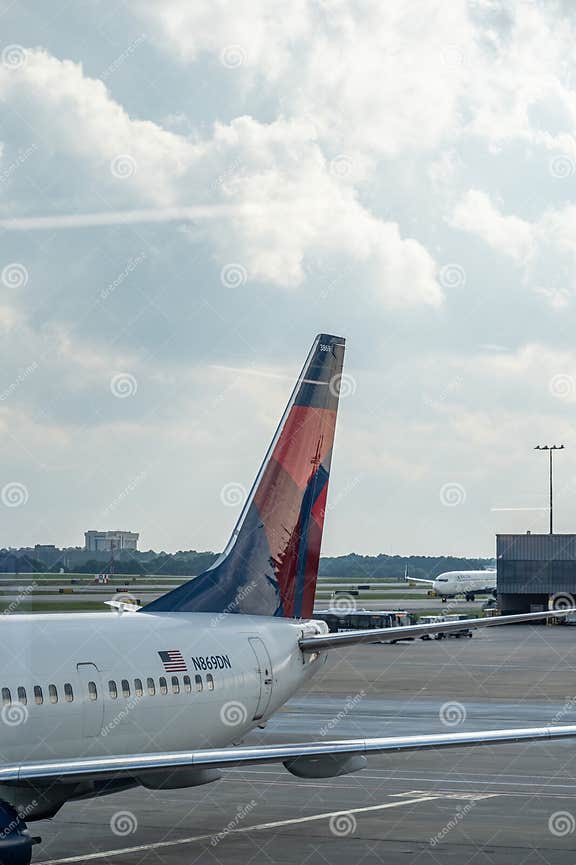 Atlanta, GA - 6-3-2023: Delta Airplane Tail Editorial Photography ...