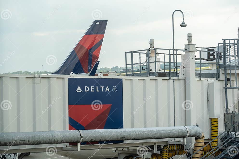 Atlanta, GA - 6-3-2023: Delta Airplane Tail Editorial Photography ...