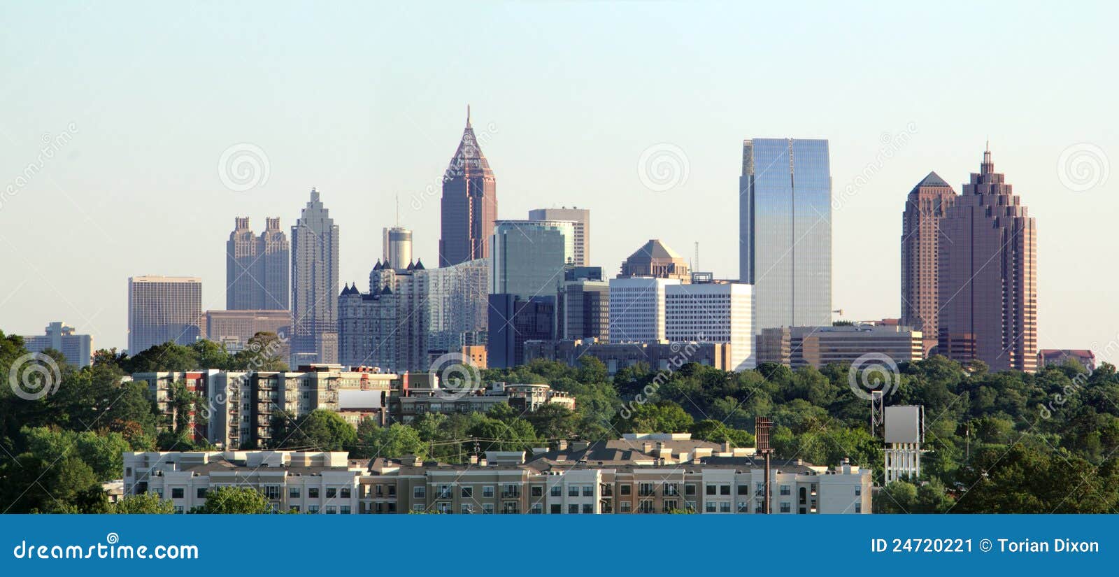 Atlanta Georgia Panoramic stock image. Image of scrapers - 24720221