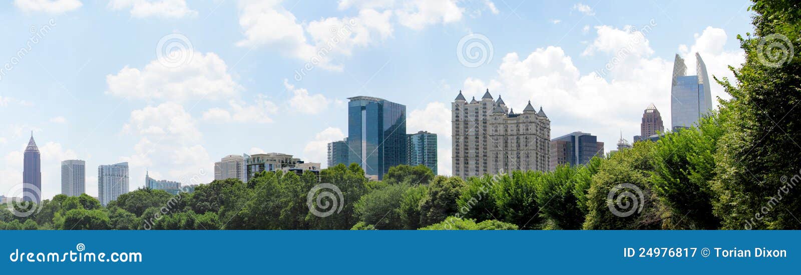 Atlanta Georgia Panoramic stock image. Image of city - 24976817