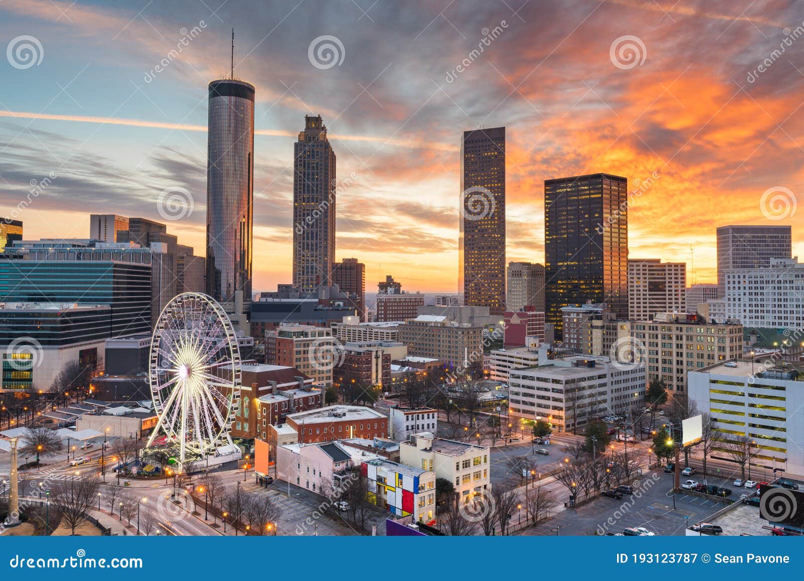 Buckhead Skyline, Atlanta, Georgia Editorial Photo | CartoonDealer.com ...
