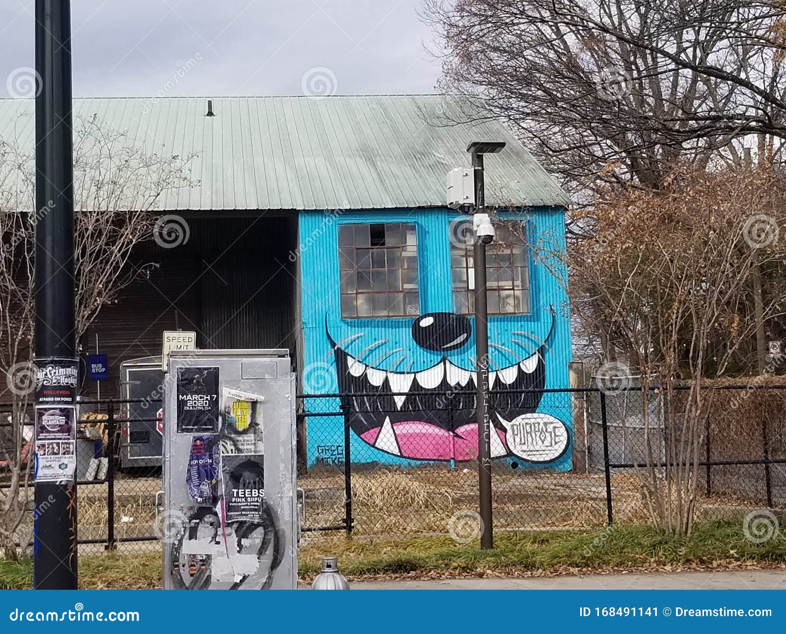 Atlanta graffiti cat editorial photo. Image of graffiti - 168491141