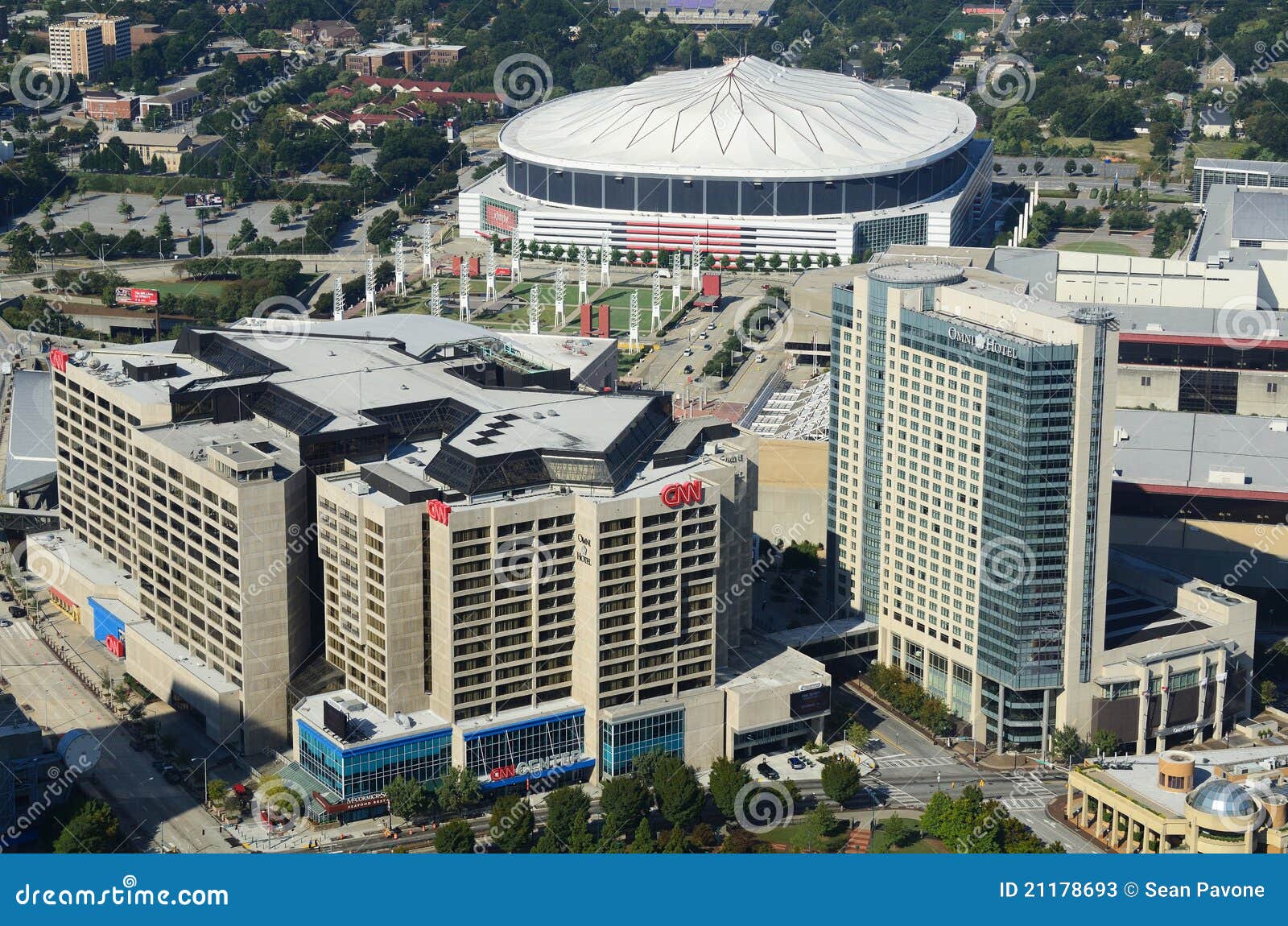 Atlanta Landmarks editorial stock photo. Image of view - 21178693