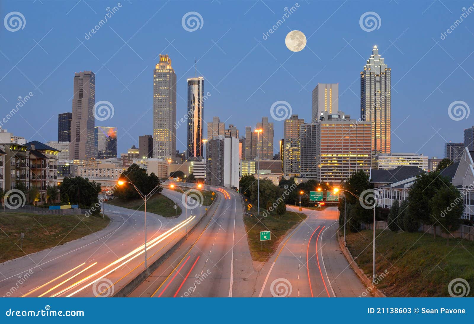 Atlanta Skyline stock image. Image of atlanta, beautiful - 21138603