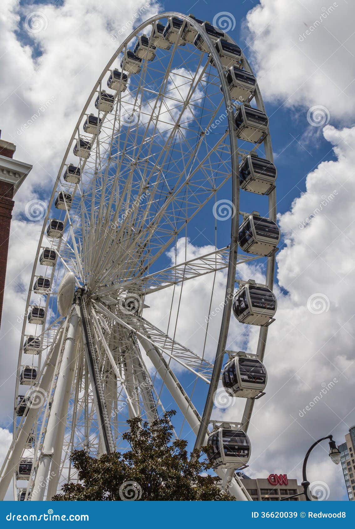 Atlanta Skyview Ferris Wheel Immagine Stock Editoriale - Immagine di ...