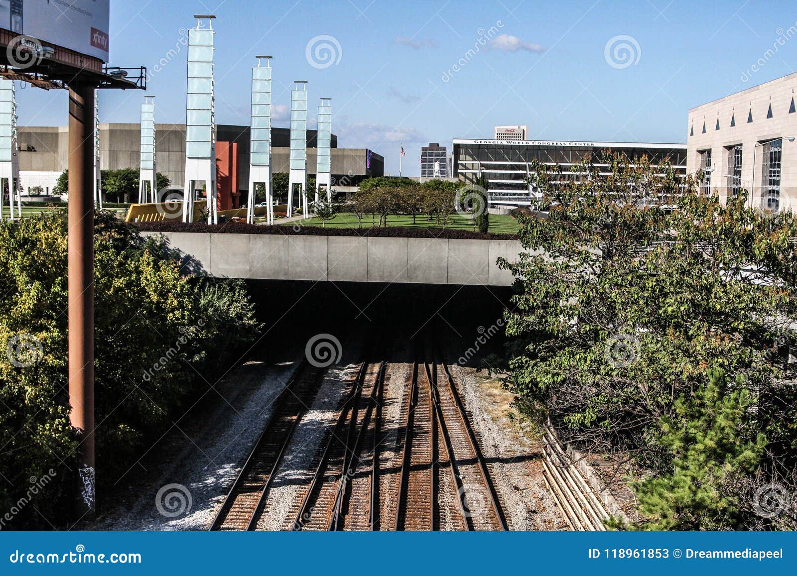 Atlanta Underground Rails editorial stock photo. Image of rails - 118961853