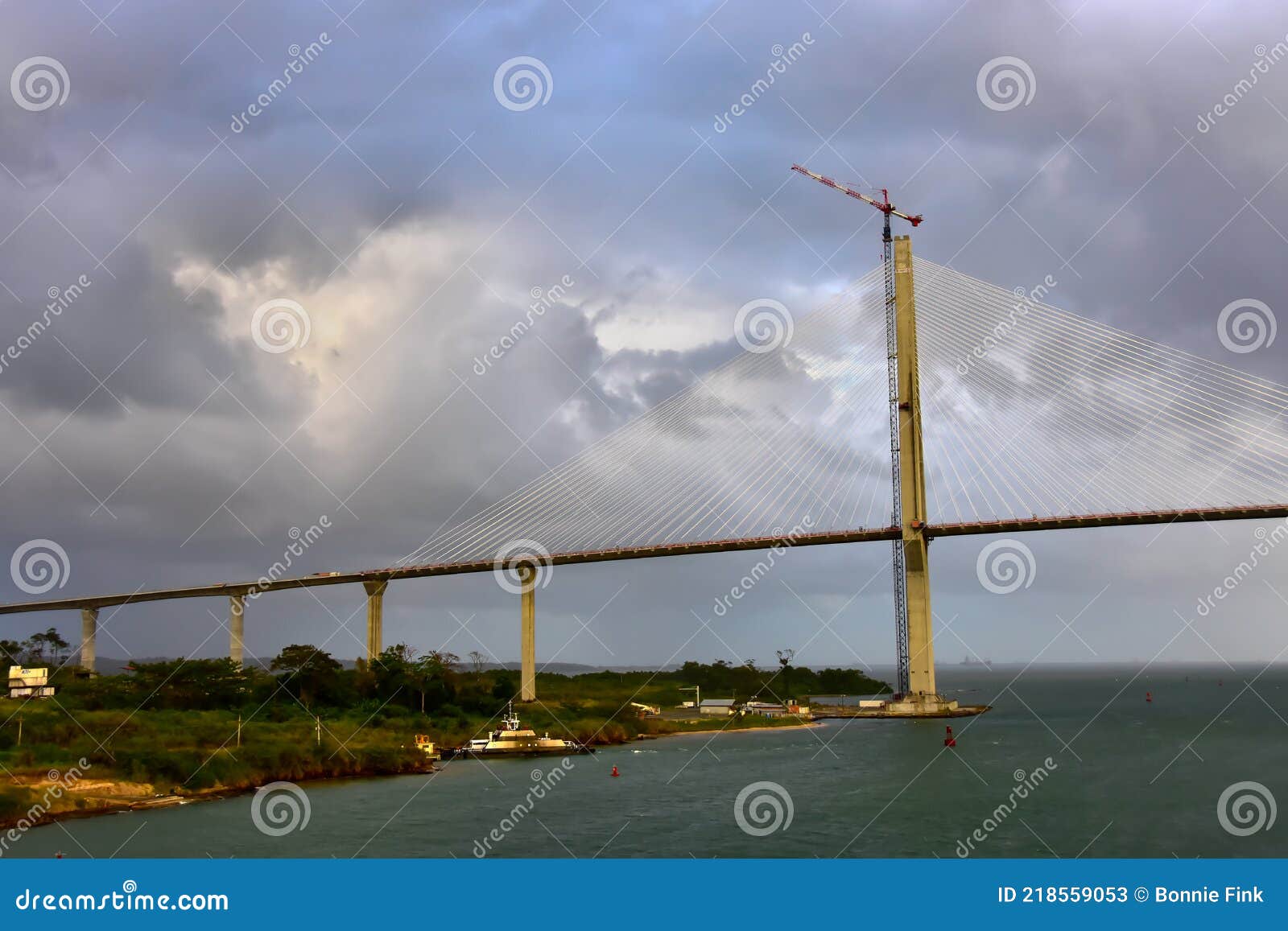 Atlantic Bridge, Entrance To The Panama Canal From The Atlantic Ocean ...