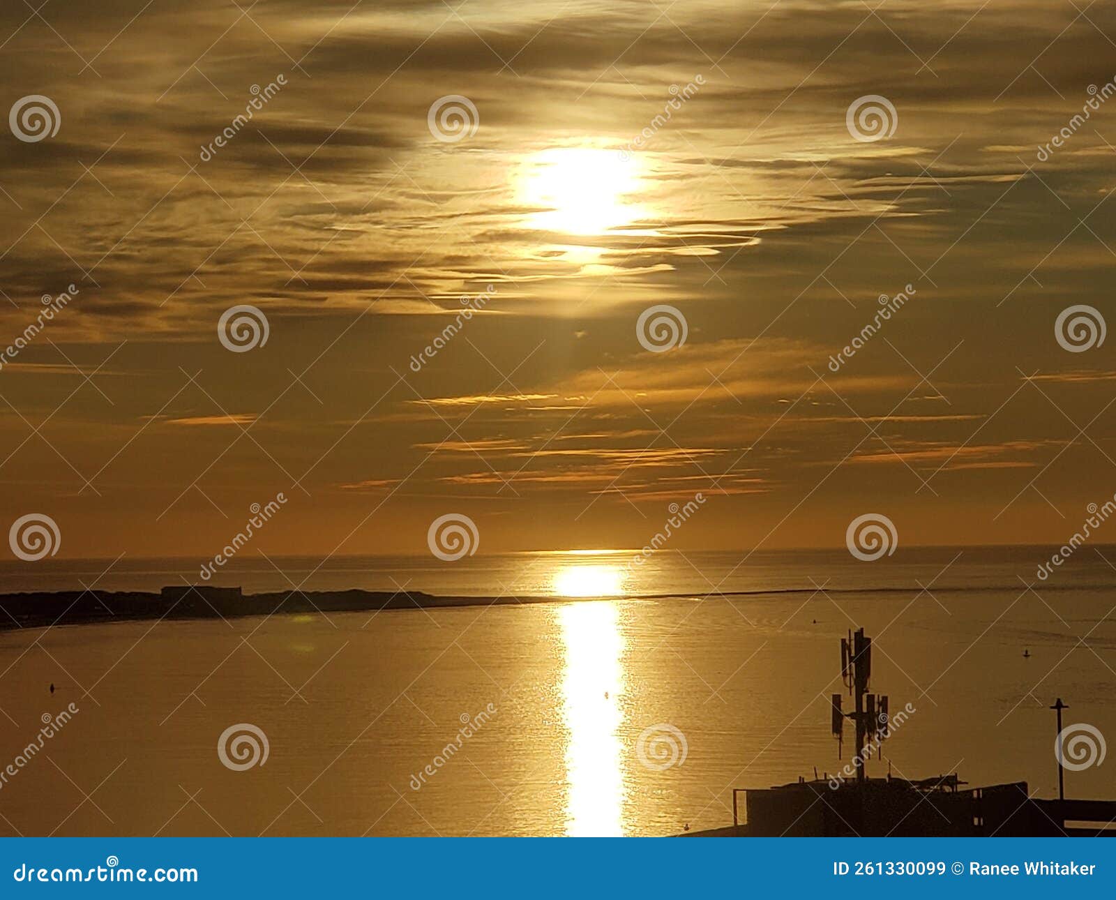 Atlantic city sunset stock image. Image of sunlight - 261330099