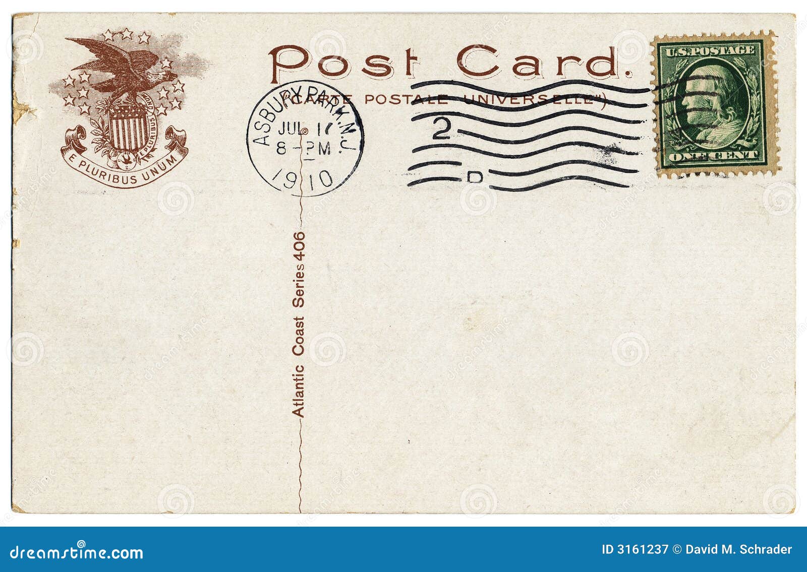Atlantic Coast 1910 Postcard Editorial Photography - Image of object ...