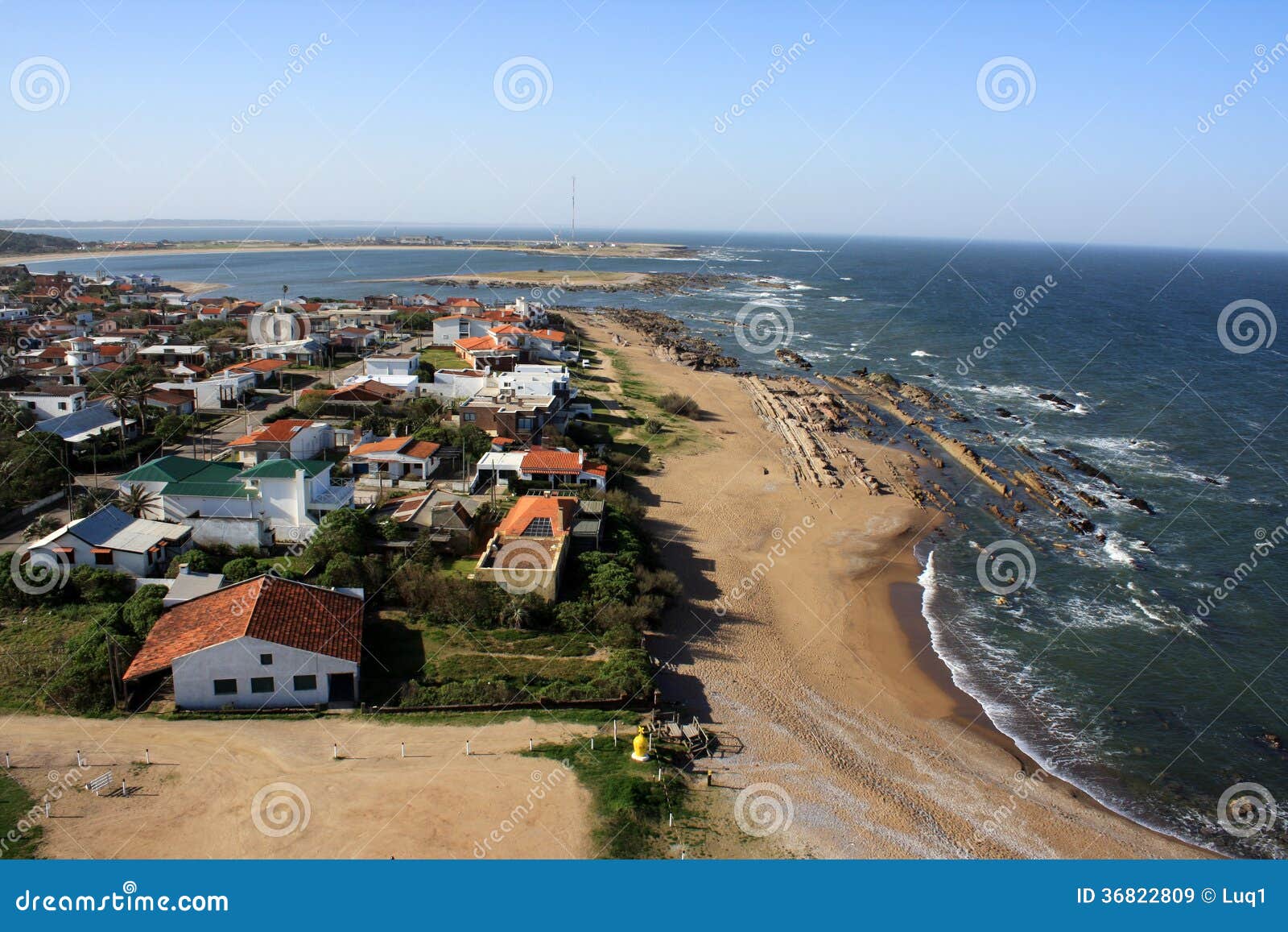 Atlantic Coastline, La Paloma, Uruguay Stock Image - Image of stone ...
