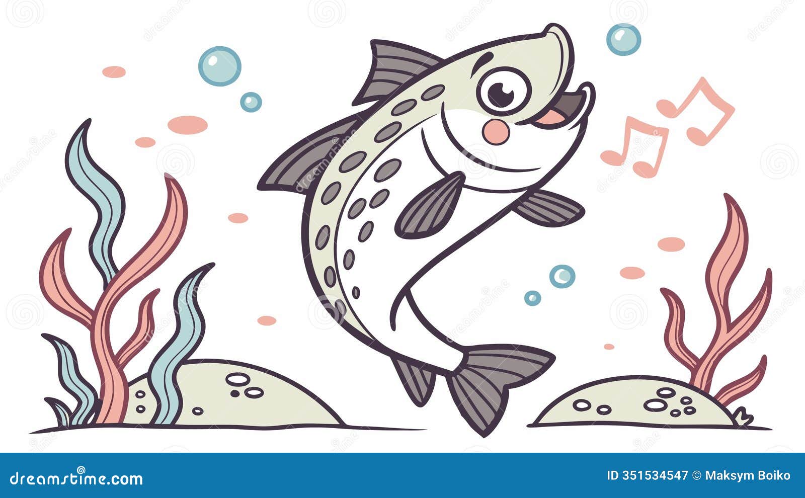 Atlantic Cod Fish Isolated Looks Desert Vegetables Vector Stock Vector ...