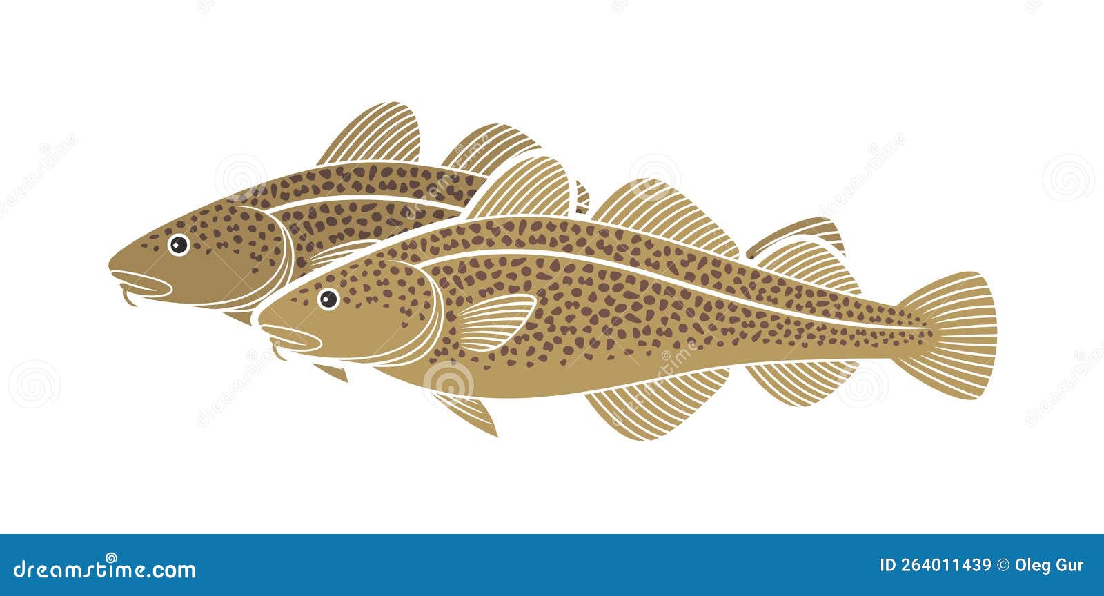 Atlantic Cod Logo. Isolated Cod on White Background Stock Vector ...