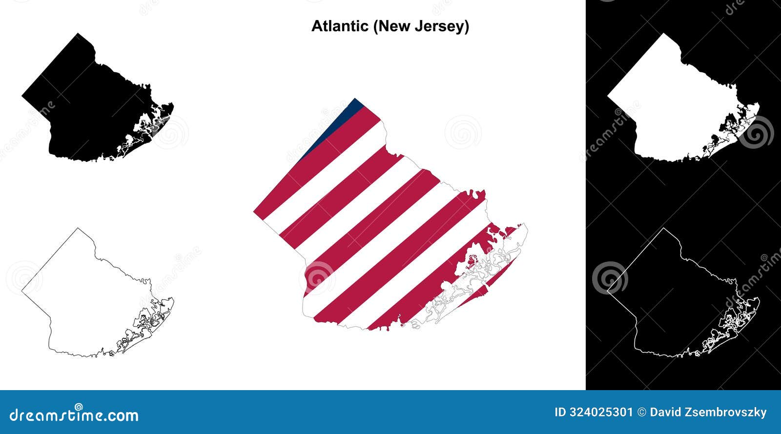 Atlantic outline map stock illustration. Illustration of contour ...