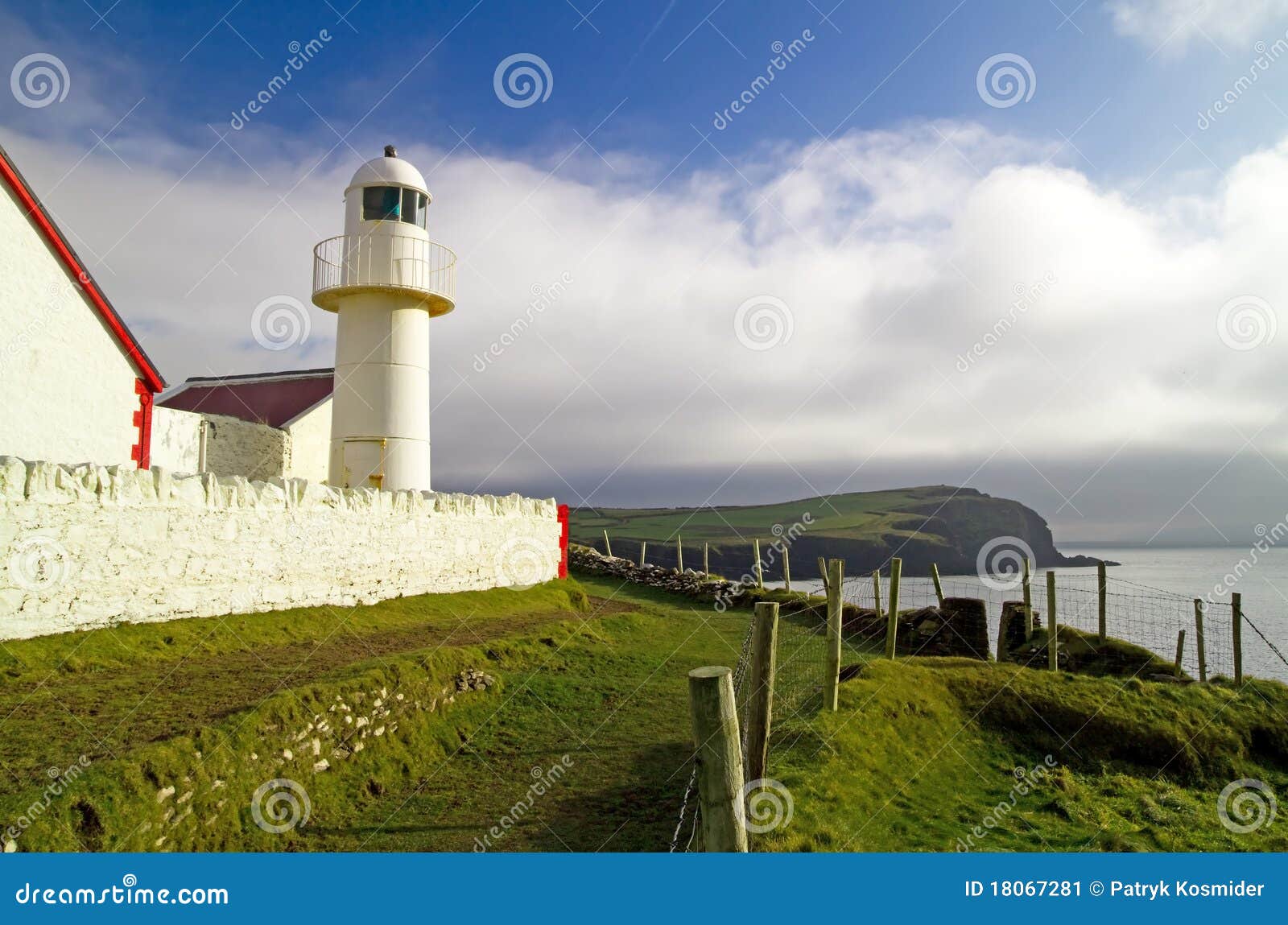 Atlantic Lighthouse in Dingle Stock Image - Image of kerry, blue: 18067281