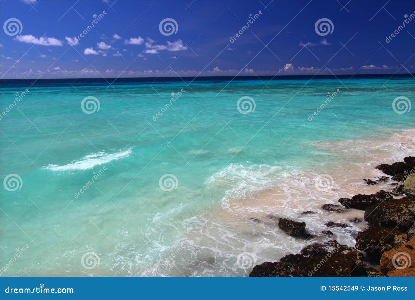 Atlantic Ocean from Barbados Stock Image - Image of awesome, paradise ...