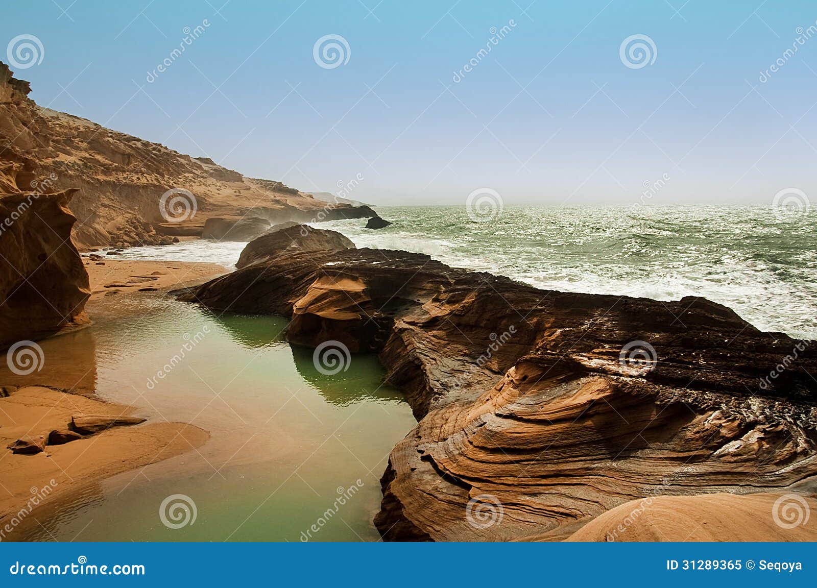 Atlantic Ocean in Morocco stock image. Image of atlantic - 31289365