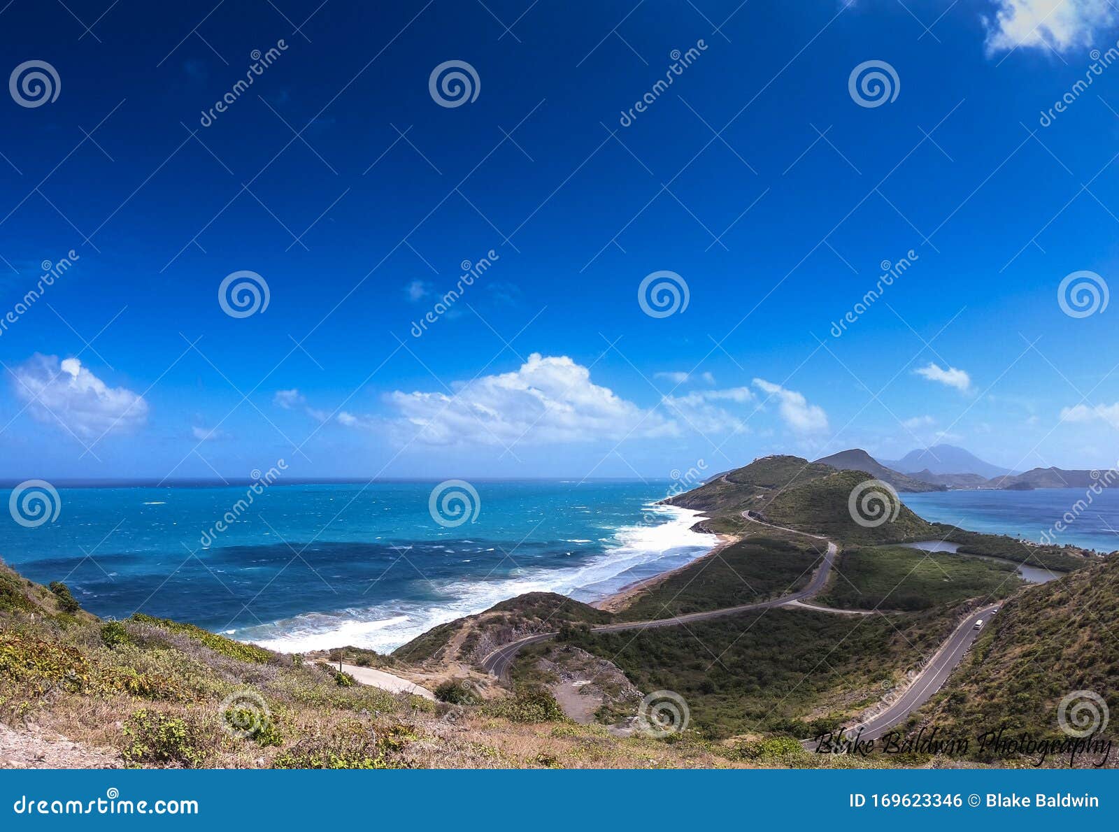 The Atlantic Ocean on 1 Side the Caribbean Sea on the Other. Stock ...