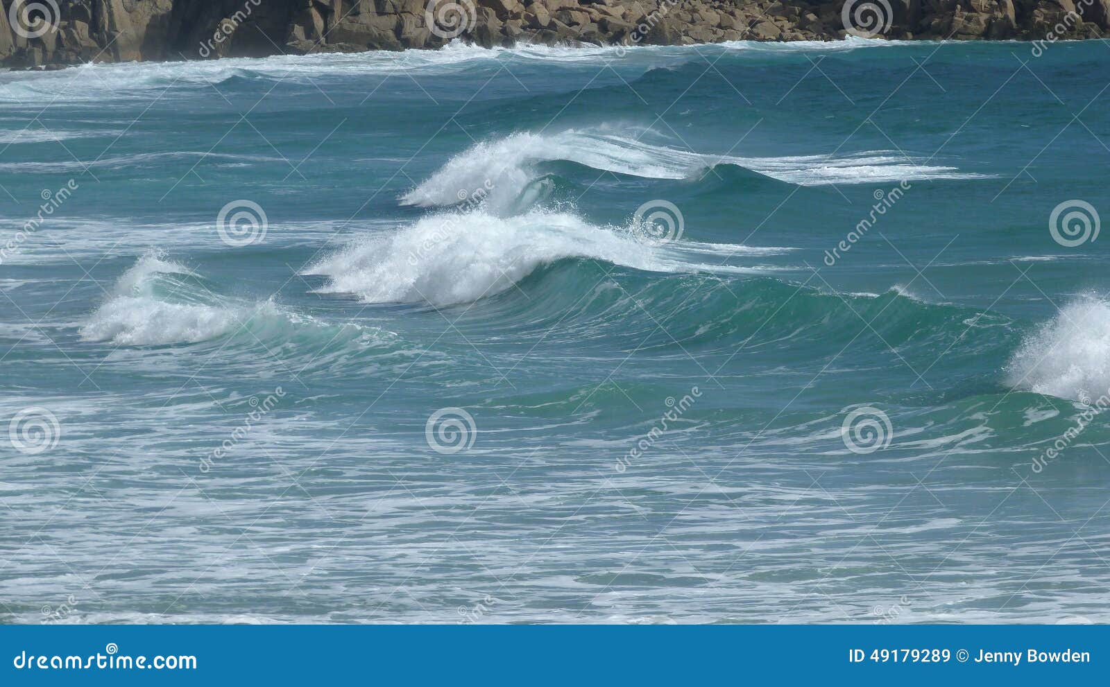 Atlantic Ocean Waves on a Beach in Cornwall UK Stock Image - Image of ...
