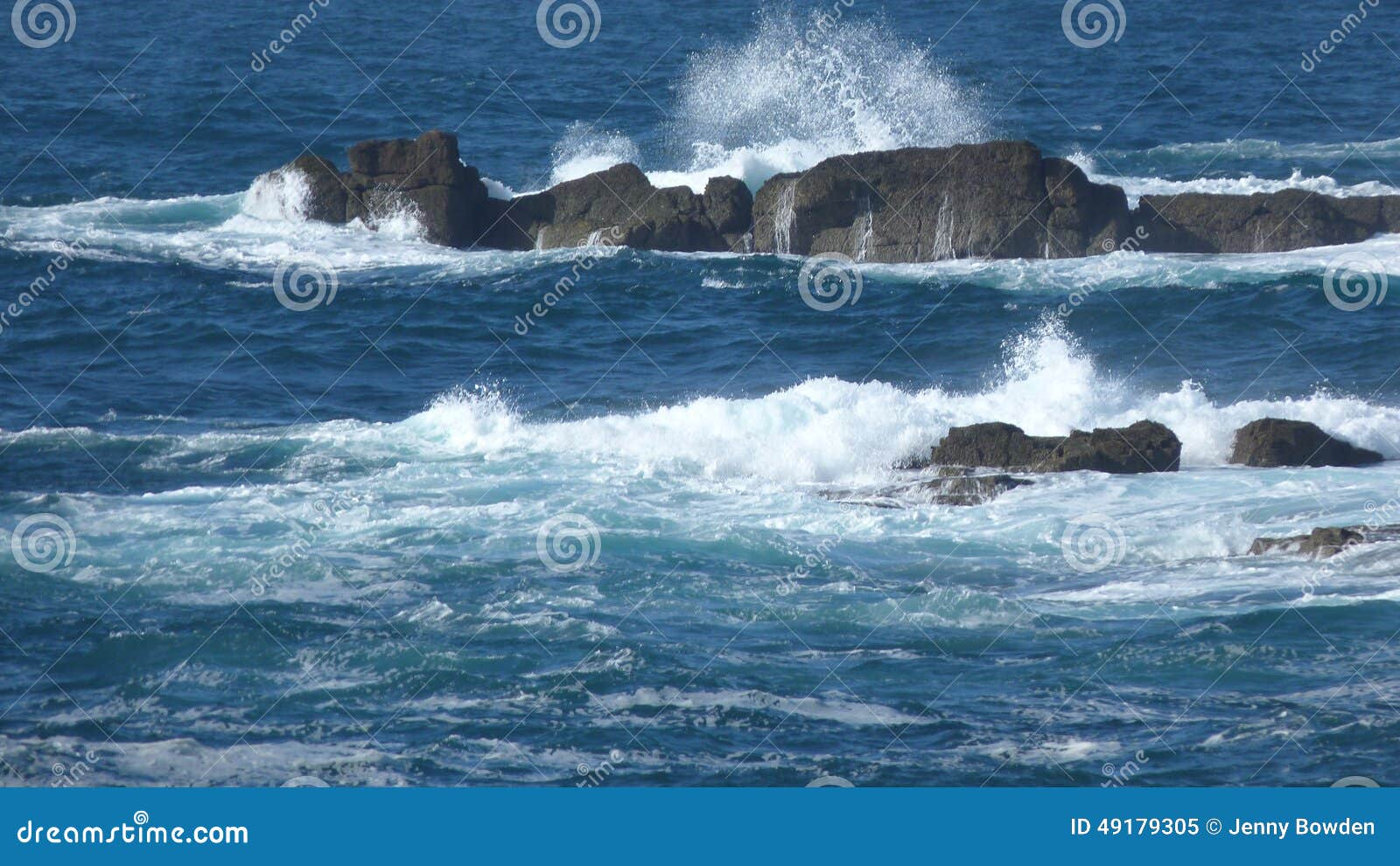 Atlantic Ocean Waves on a Beach in Cornwall UK Stock Image - Image of ...