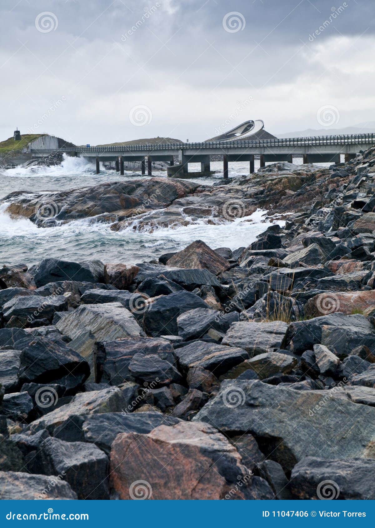 Atlantic Road In Norway, Atlanterhavsveien. Fantastic Road Bridge Over ...