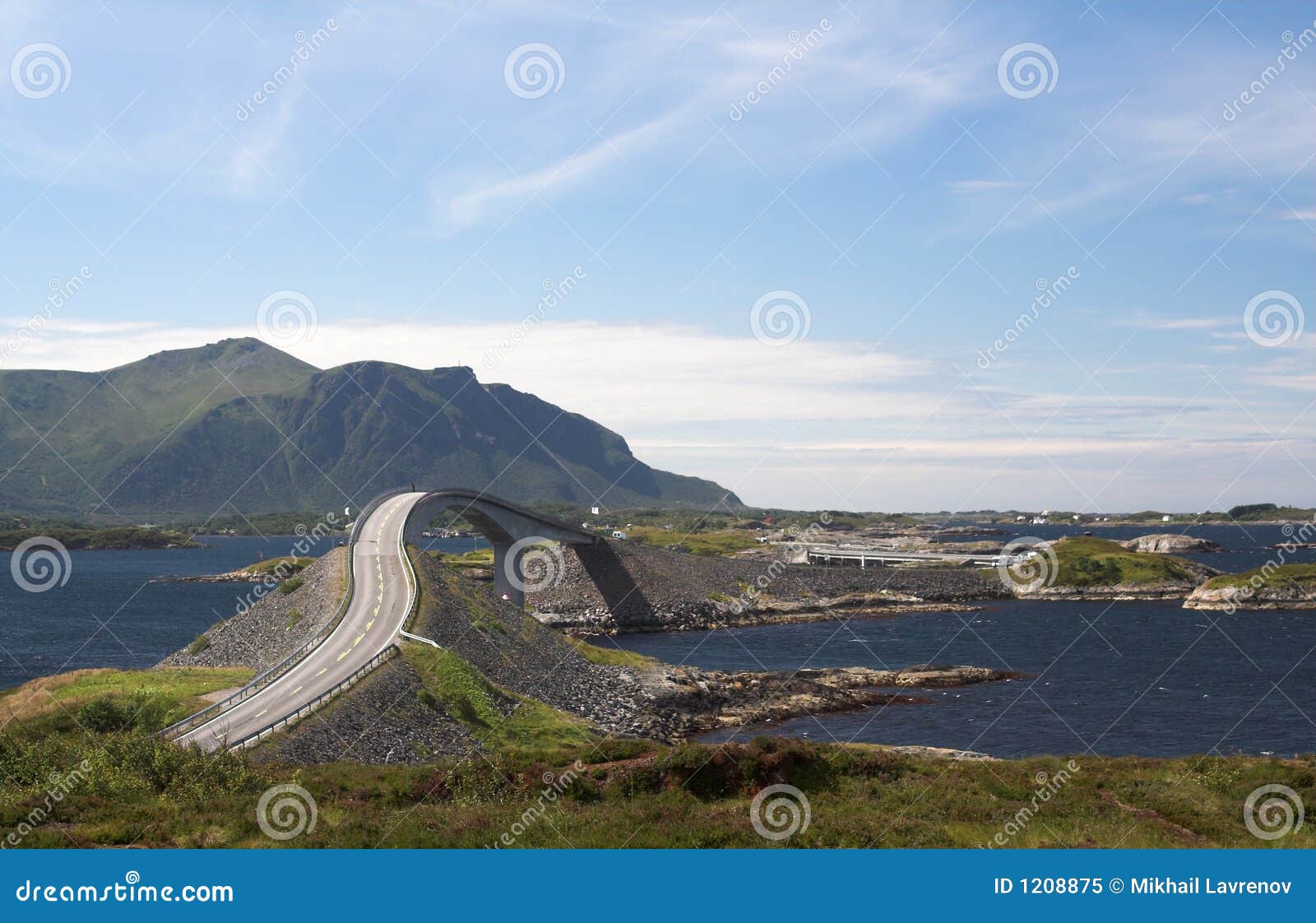 Atlantic Road In Norway, Atlanterhavsveien. Fantastic Road Bridge Over ...