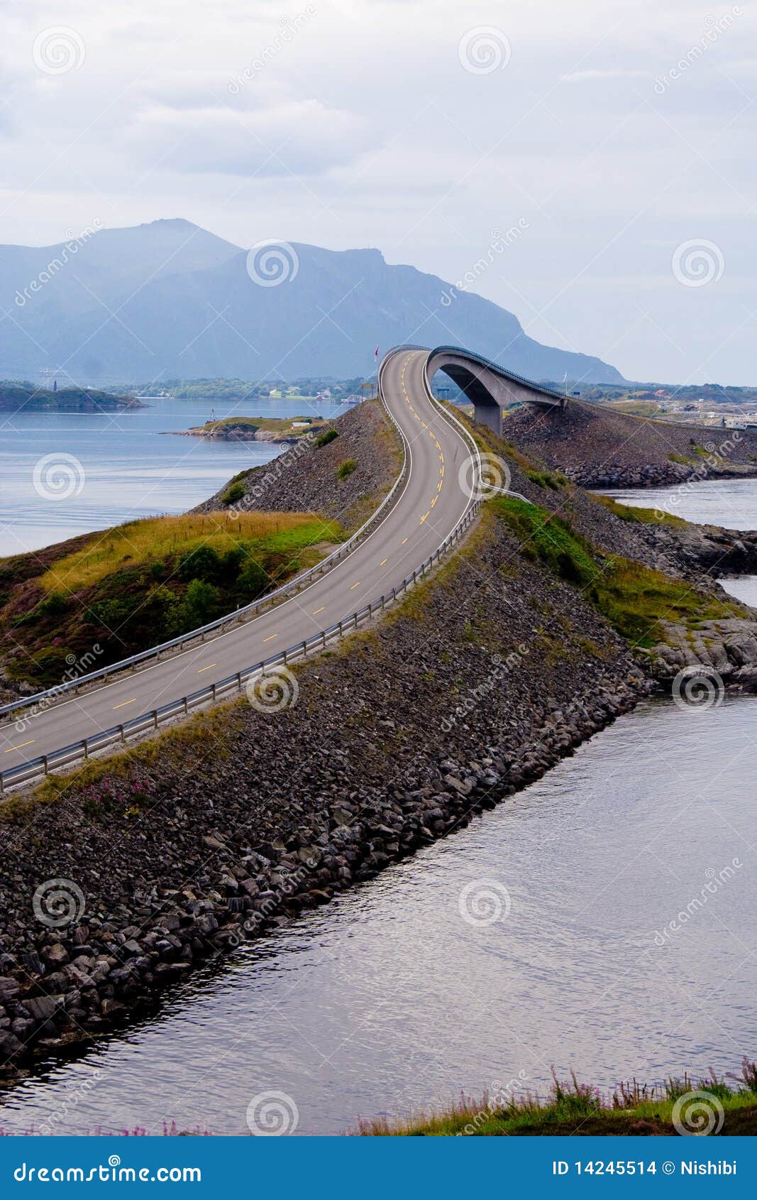 Atlantic Road In Norway, Atlanterhavsveien. Fantastic Road Bridge Over ...