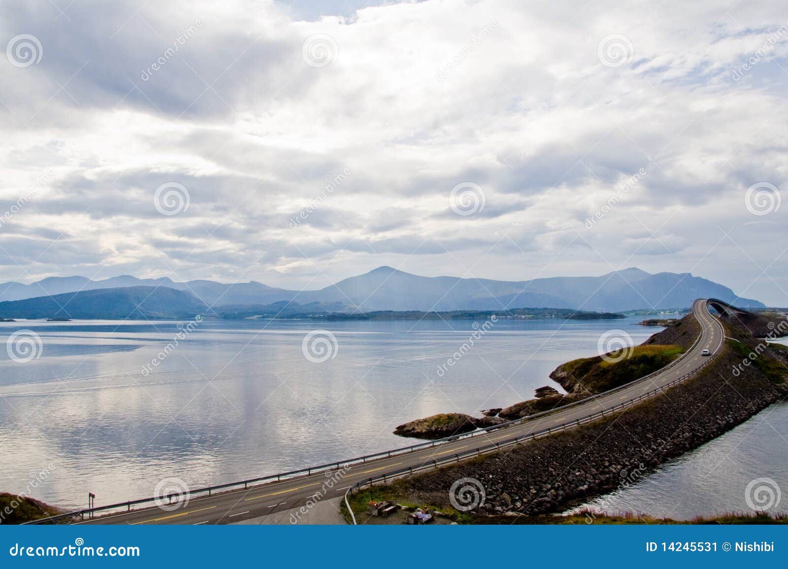 Atlantic Road In Norway, Atlanterhavsveien. Fantastic Road Bridge Over ...