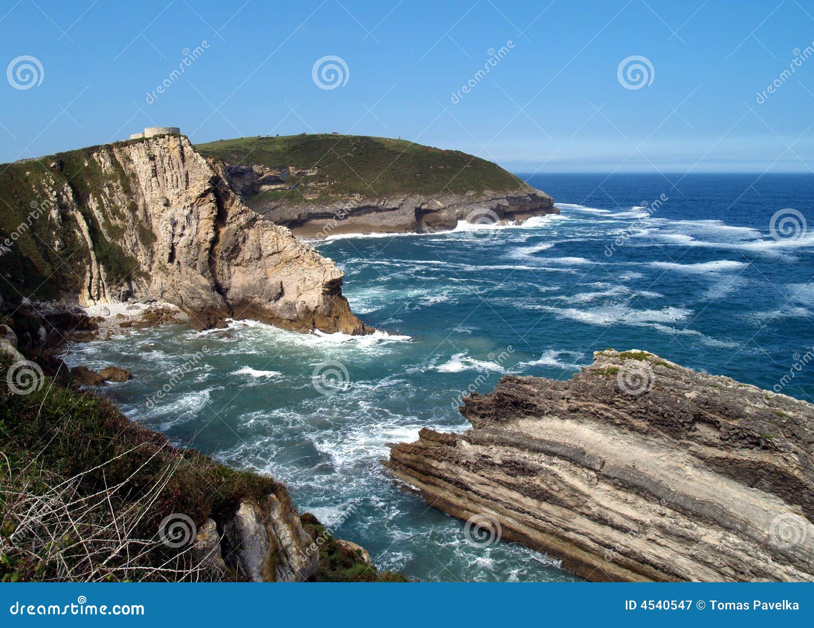 Atlantic shore in Spain stock image. Image of coast, shore - 4540547