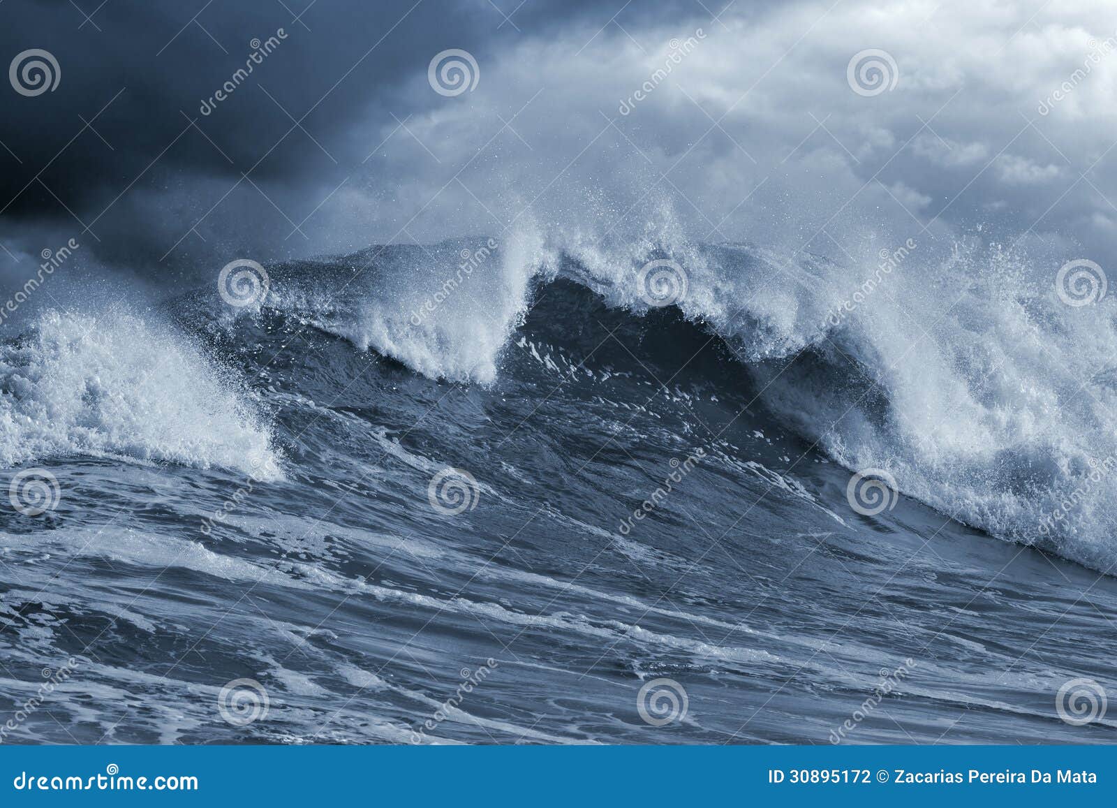 Atlantic Stormy Wave stock photo. Image of hazard, water - 30895172
