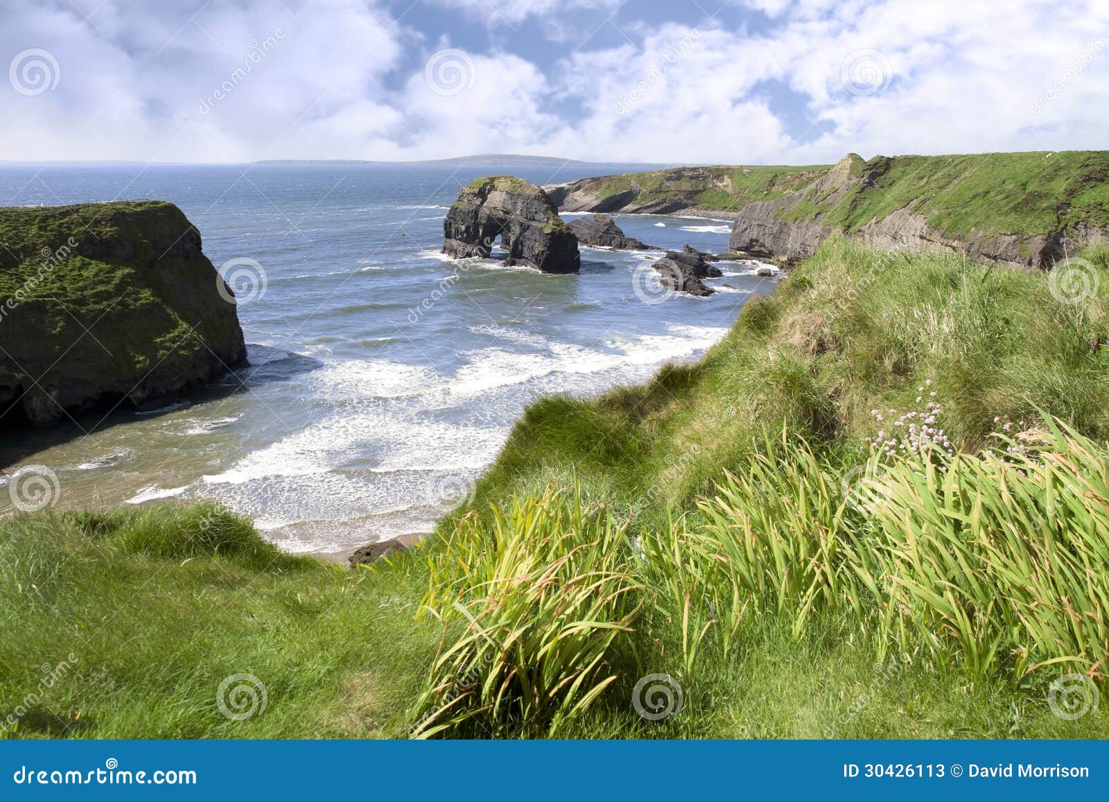 Atlantic virgin rock view stock image. Image of landscape - 30426113