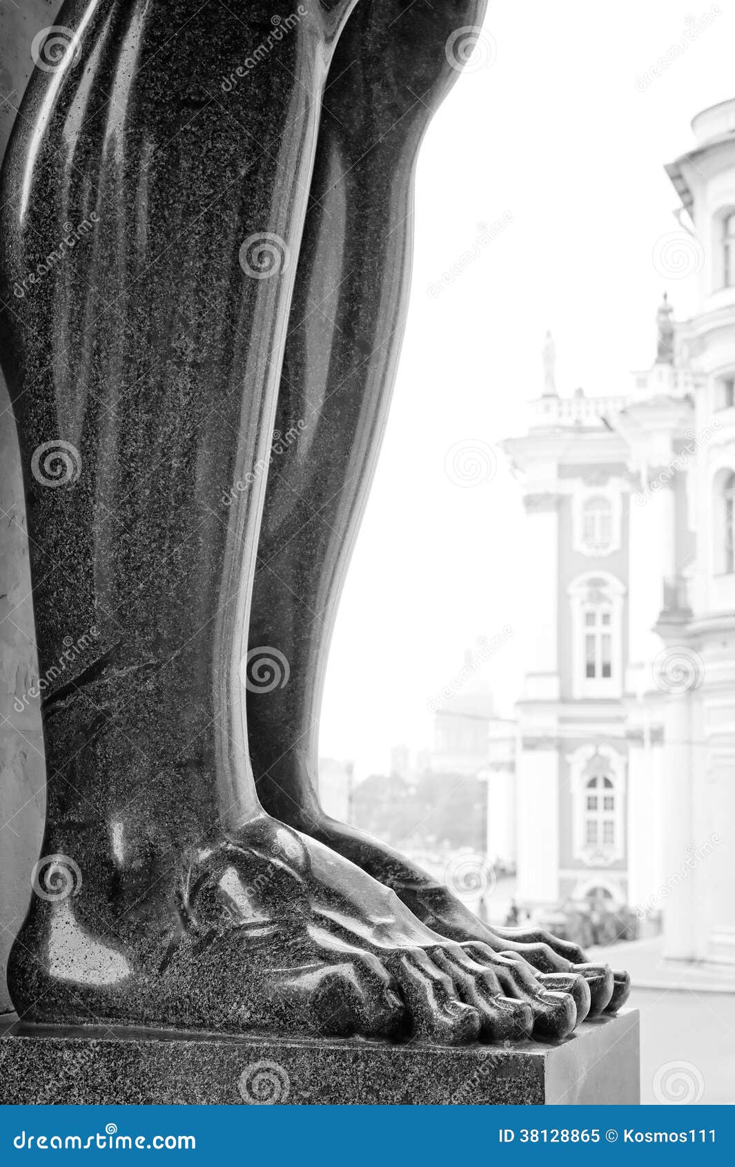 Atlantis Lifted Marble Feet Closeup Stock Image - Image of petersburg ...