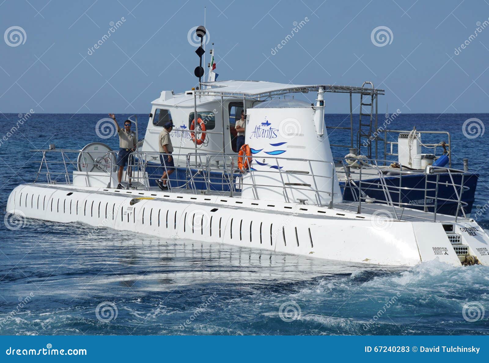 Atlantis Submarine in Cozumel Editorial Stock Photo - Image of ...