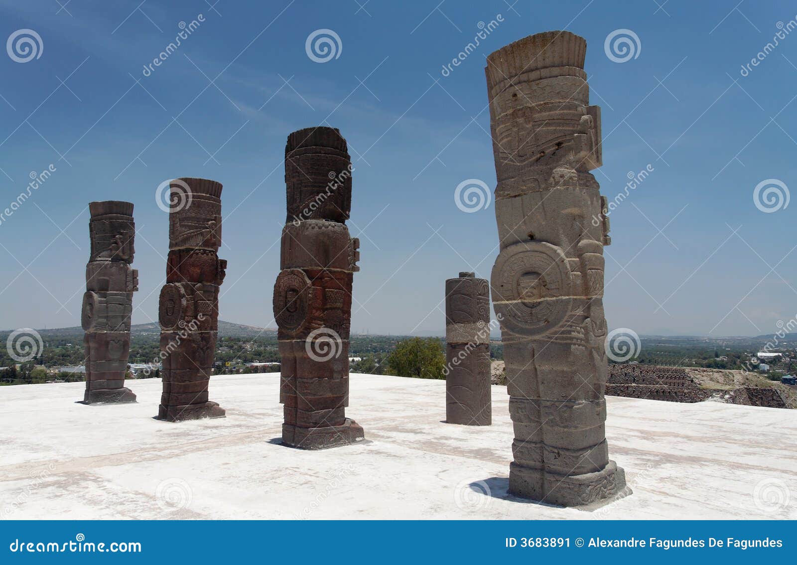 Atlantis in Tula Mexico stock image. Image of statue, temple - 3683891