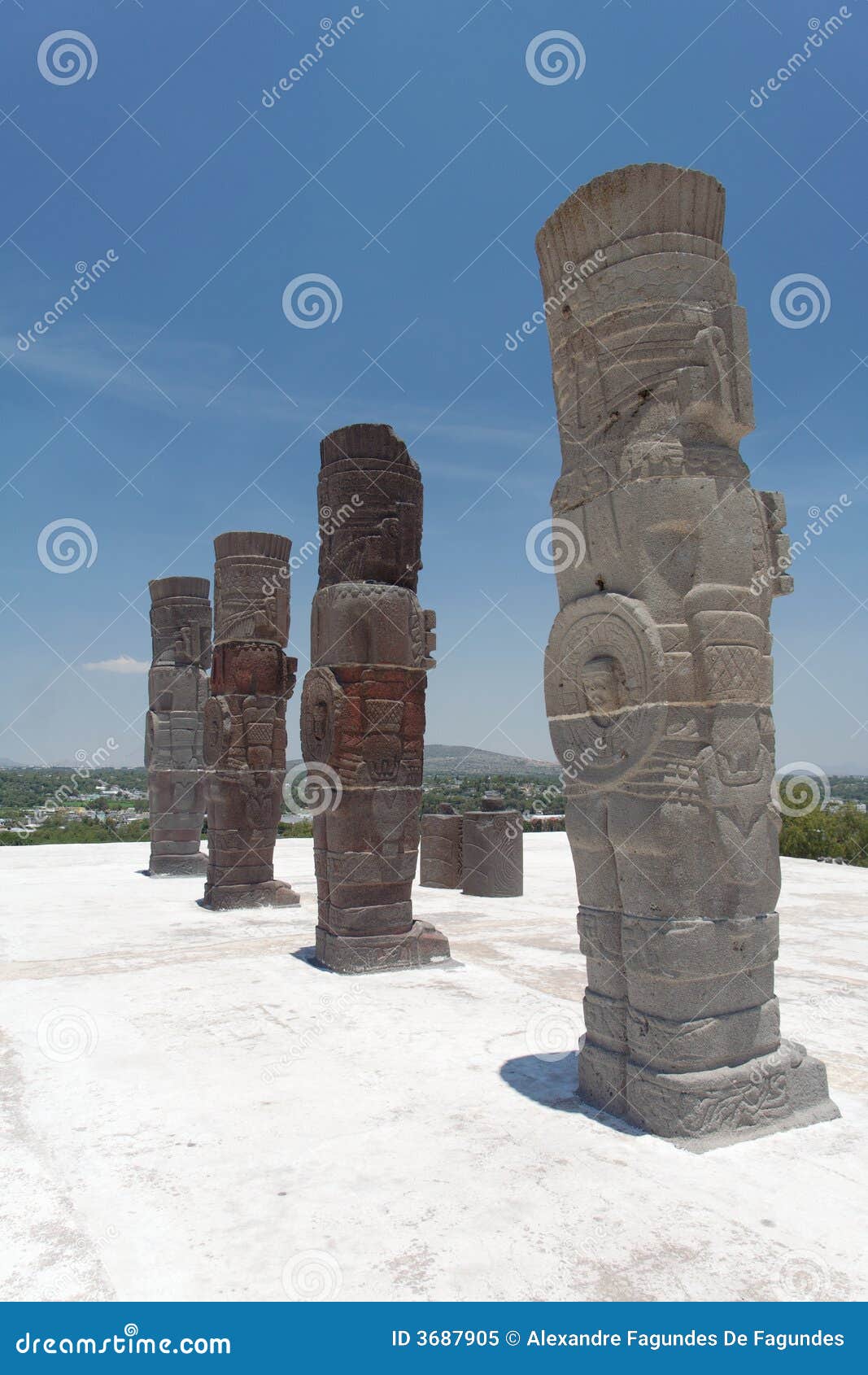Atlantis in Tula Mexico stock image. Image of sculpture - 3687905